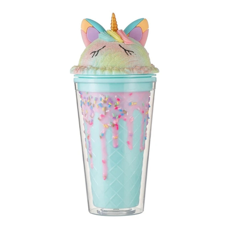 Rainbow Color Ice Cream Water Bottle 450ML - Apna Bazaar Lahore