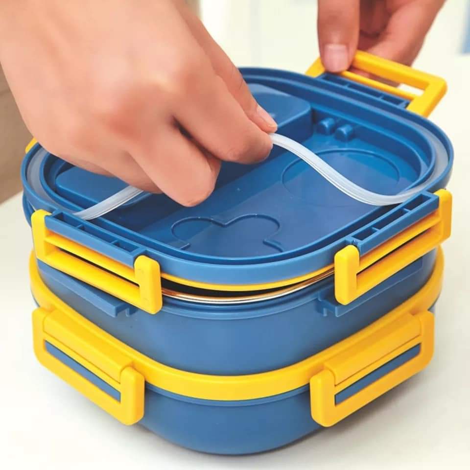 Tedemei Double Layer school lunch box - Apna Bazaar Lahore