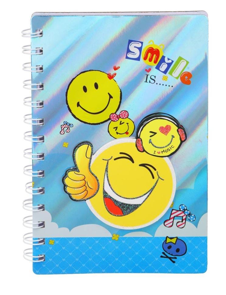 Smiley Face Emoji Notebook - Brighten Your Notes | 120 Lined Pages ...